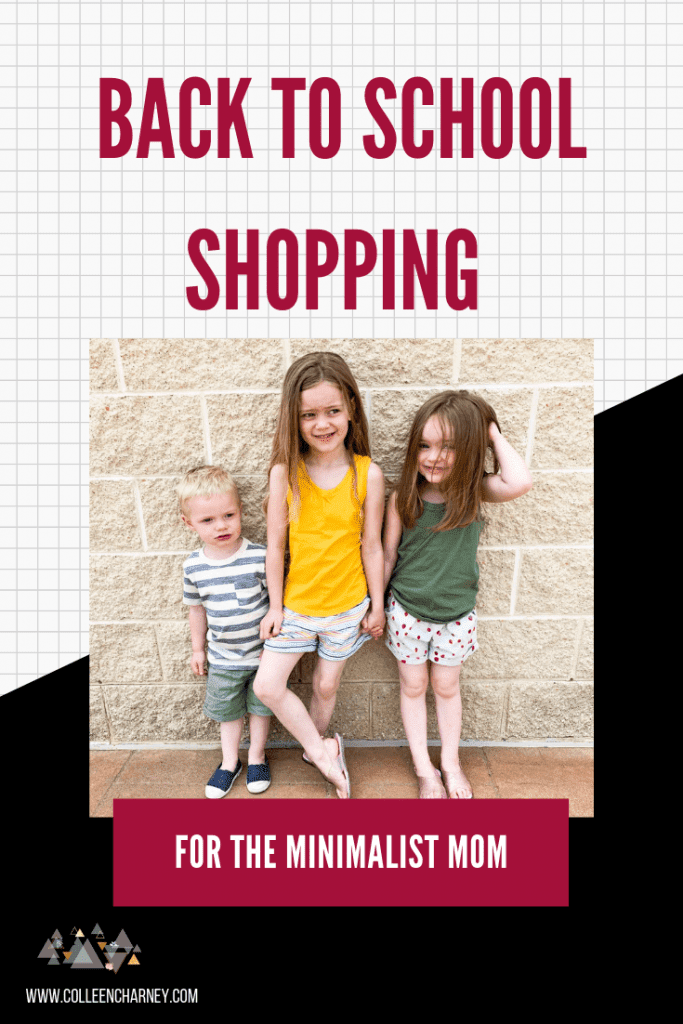 Back To School Shopping For The Minimalist Mom